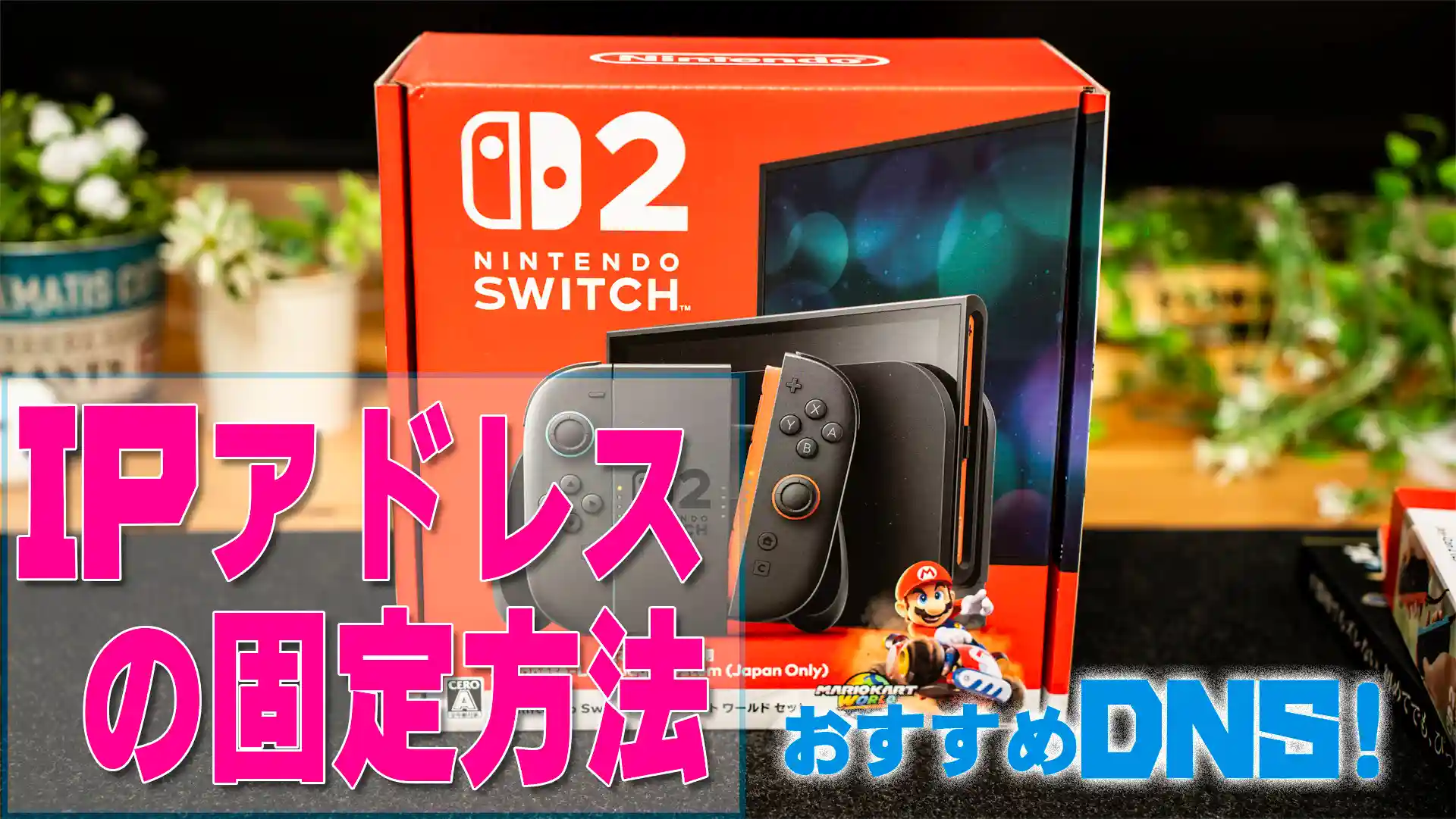 [Switch2] IPアドレス固定方法と「世界一のDNS」を紹介! | スマイル・タイム